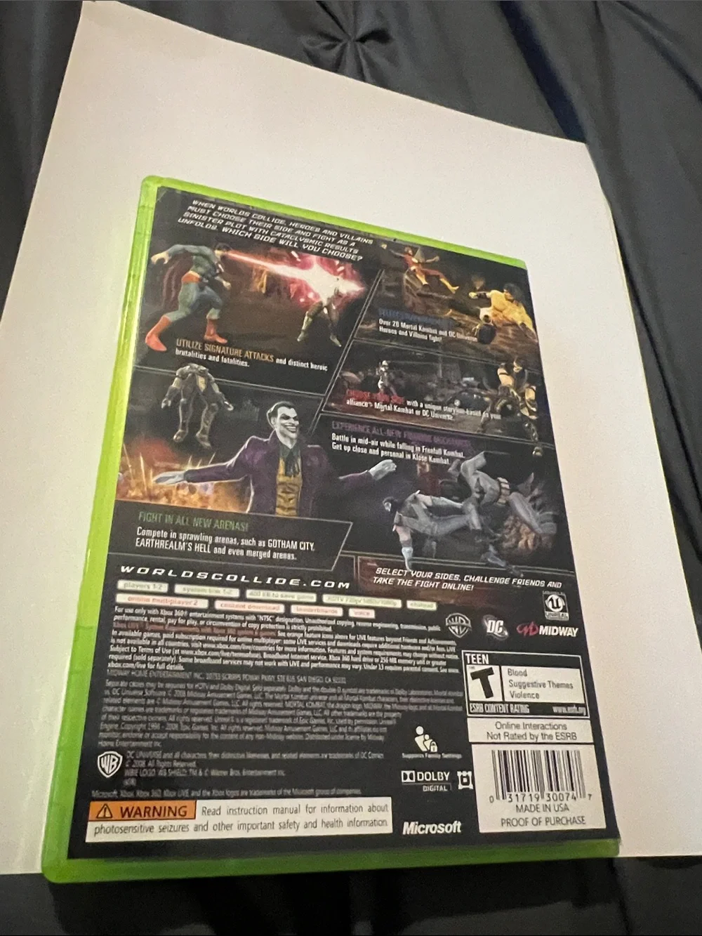 Video Games & Consoles | Mortal Kombat Vs Dc Universe Xbox 36 Game ...